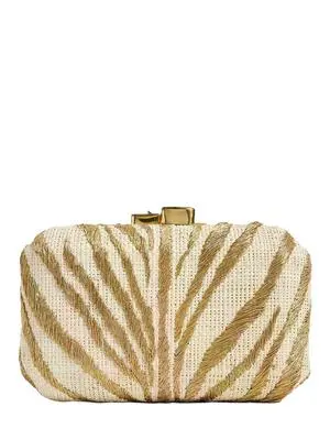 Pamela Munson Le Zoo Clutch Bag - Neutrals
