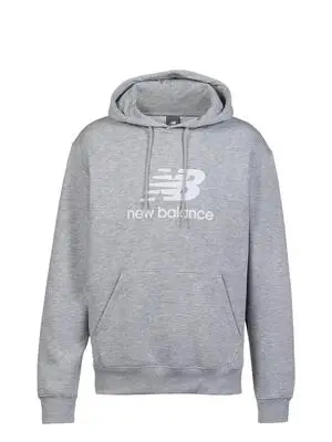 NEW BALANCE Logo-print Hoodie - Grey