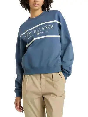 NEW BALANCE Athletics Nautical Round-neck Sweatshirt - Blue