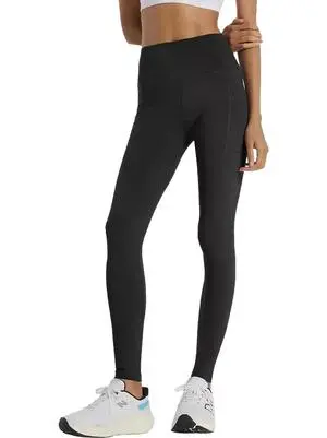 NEW BALANCE Side-pocket High-rise Leggings - Black