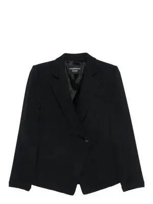 Emporio Armani Double-breasted Blazer - Black