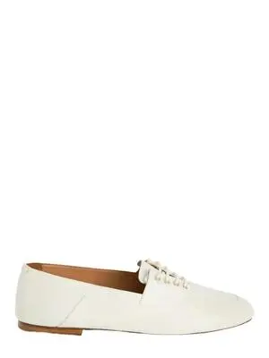 JIL SANDER Round-toe Leather Oxford Shoes - Neutrals