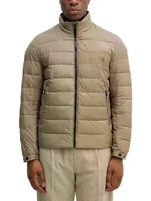 BOSS Quilted Zip Jacket - Neutrals