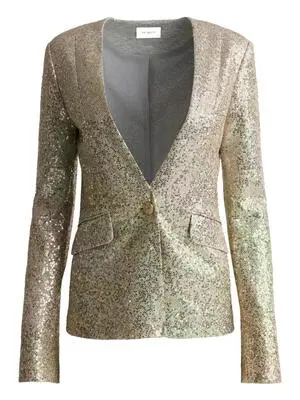 St. John Sequin Embellished Jacket - Neutrals