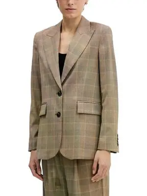 Sisley Checked Blazer - Neutrals