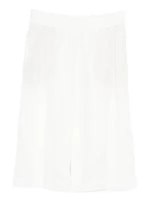 Brunello Cucinelli Elasticated-waist Knee-length Shorts - White