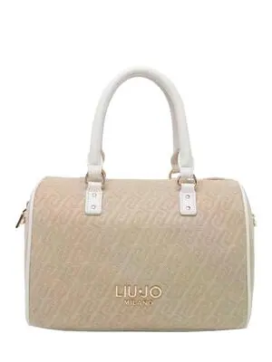 Liu Jo Logo Top Handle Handbag - Neutrals