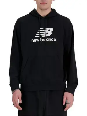 NEW BALANCE Logo-print Hoodie - Black