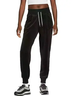 Nike Velour Track Pants - Black