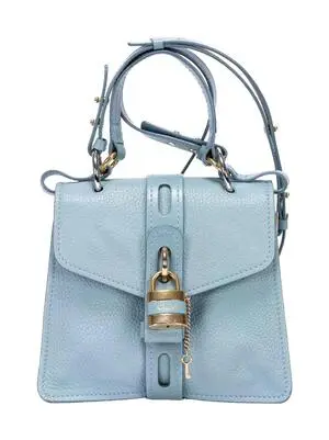 Chloé Aby Day Small Handle Bag With Lock Detail - Blue