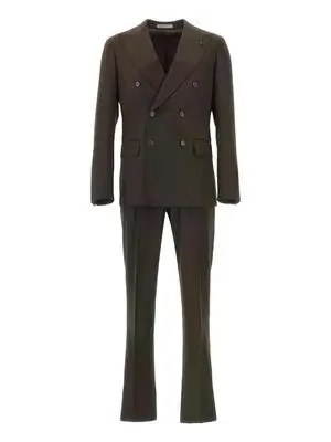 Corneliani Double-breasted Suit - Brown