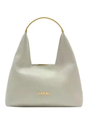 Marni Mini Leather Shoulder Bag - Neutrals