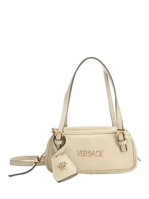 Versace Logo-plaque Tote Bag - Neutrals