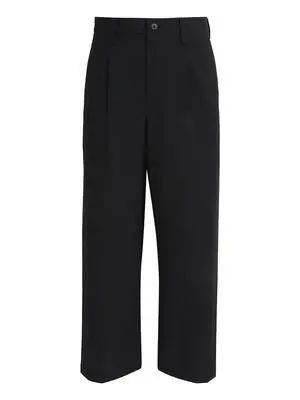 Issey Miyake Pleated Straight Trousers - Black