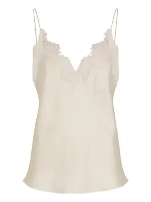 RÓHE Lace-Trim Silk Camisole Top