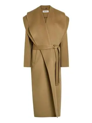 RÓHE Double-faced Wool And Cashmere-blend Belted Coat - Camel