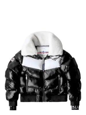 MALIBU SKI CLUB Apres Slick Bomber Jacket - Black