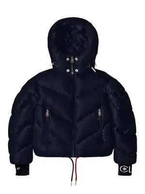 MALIBU SKI CLUB Aspen Cropped Puffer Jacket - Navy