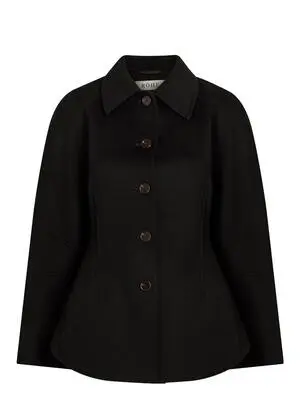 RÓHE Sculpted Wool Jacket - Black