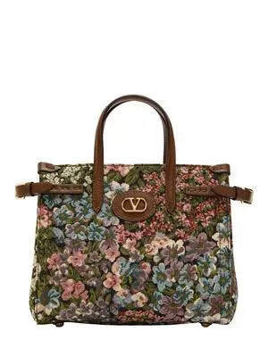 Valentino Garavani Antibes Small Floral-jacquard Tote Bag - Multicoloured