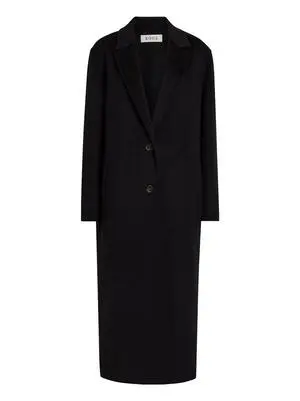 RÓHE Single-breasted Wool Coat - Black