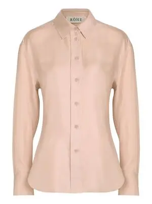 RÓHE Silk Shirt - Rose