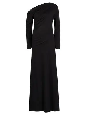 RÓHE Twisted Jersey Maxi Dress - Black