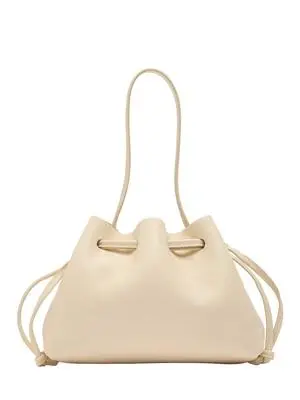 MANSUR GAVRIEL Drawstring Leather Pouch - Ivory