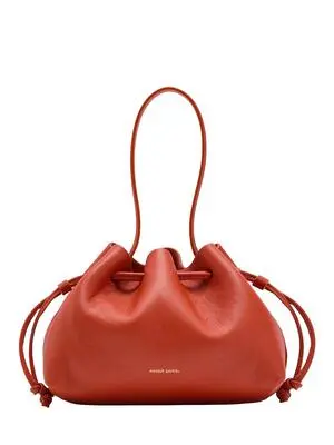 MANSUR GAVRIEL Drawstring Leather Pouch - Red