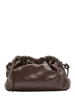 MANSUR GAVRIEL Cloud Mini Leather Clutch - Chocolate