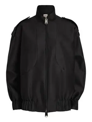 Khaite Sigi Wool And Silk-blend Jacket - Black