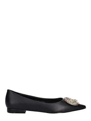 Just Cavalli Embellished-toe Ballet Flats - Black