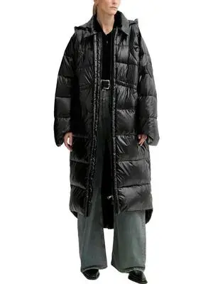MMC STUDIO Hooded Oversized Puffer Jacket - Black