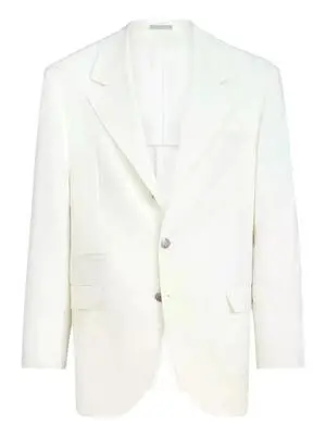 Brunello Cucinelli Single-breasted Blazer - White