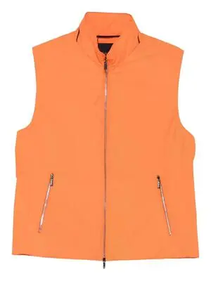 MOORER Vidago-gt Zip-up Sleeveless Gilet - Orange