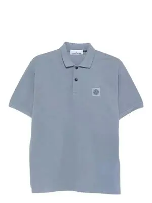 Stone Island Short-sleeve Polo Shirt - Blue