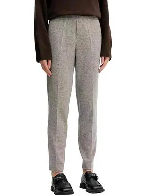 Marc O'polo Flecked Straight Leg Trousers - Neutrals