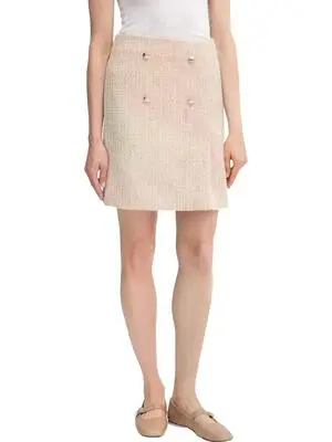 JOOP! Saida Tweed Mini Skirt - Neutrals