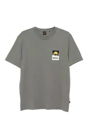 BOSS Graphic-print T-shirt - Grey