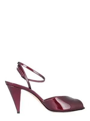 Casadei Sam Nap Amarena Leather Sandals - Red