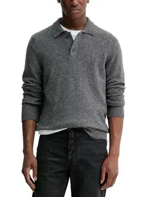 Marc O'polo Buttoned Collar Knitwear - Grey