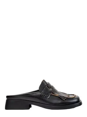 Camper Donna Twins Tasseled Mules - Black