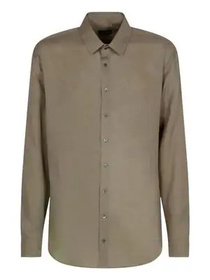Giorgio Armani Point-collar Shirt - Brown
