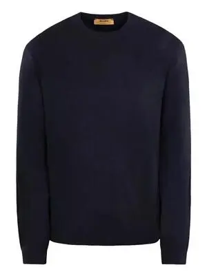 MOORER Orvieto Crew-neck Sweater - Blue