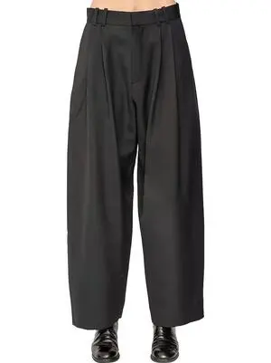 Studio Nicholson Pleat-detail Trousers - Black