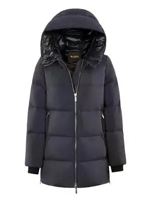 MOORER Carinzia Hooded Quilted Jacket - Black