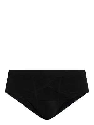 Rick Owens Pentagram Swim Trunks - Black