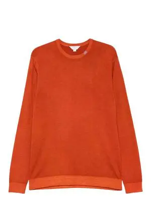 Malo Crew-neck Long Sleeve Sweater - Orange