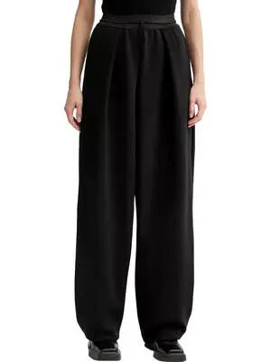 MMC STUDIO Embroidered Track Pants - Black