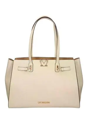 Moschino Logo-detail Tote Bag - Neutrals